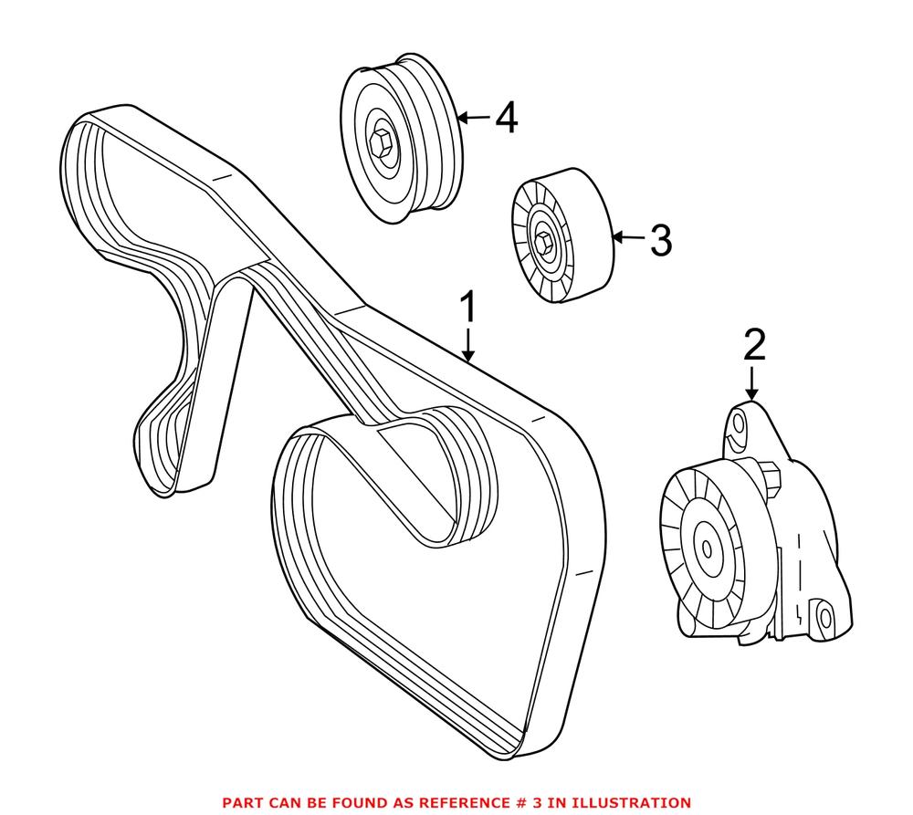 Newparts > Drive Belt Components > Genuine Mercedes-Benz 0002021619 ...