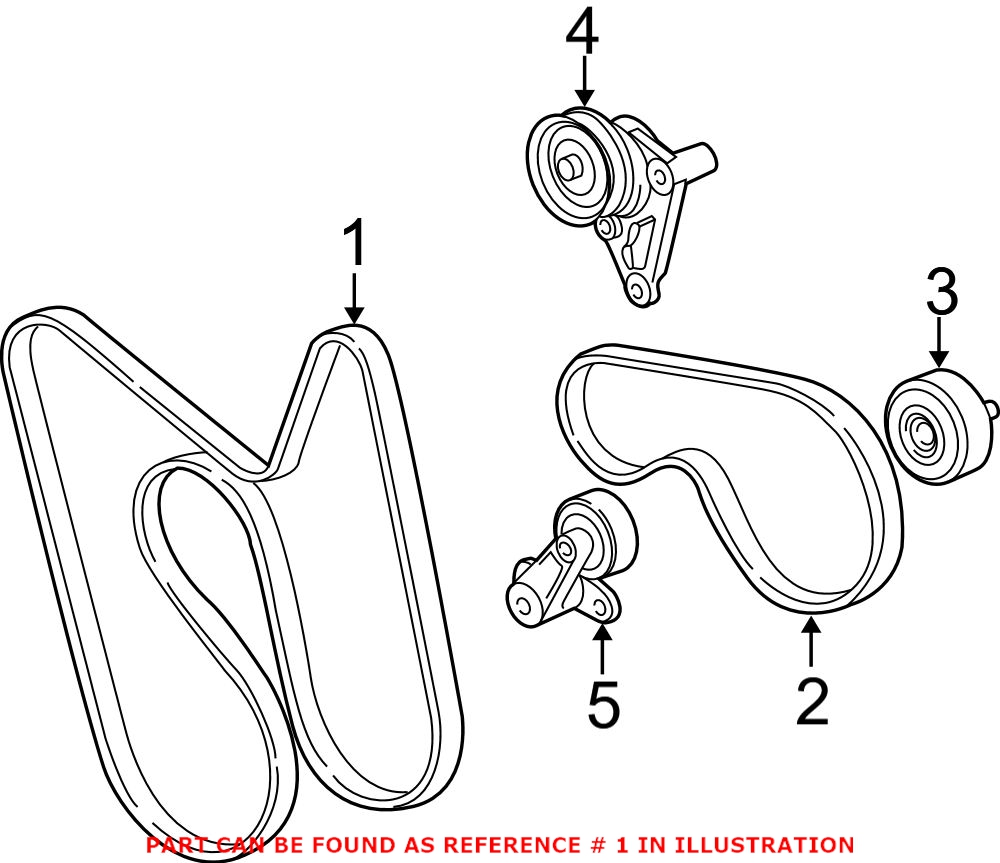 Genuine Cadillac 12637204 - Serpentine Belt