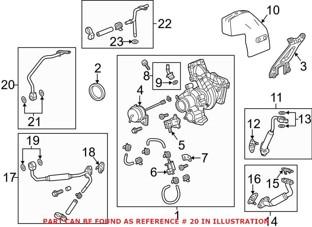 Genuine Cadillac 12679313 - Turbocharger Coolant Line