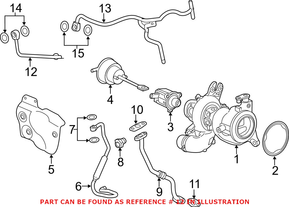 Genuine Buick 12690018 - Turbocharger Coolant Line