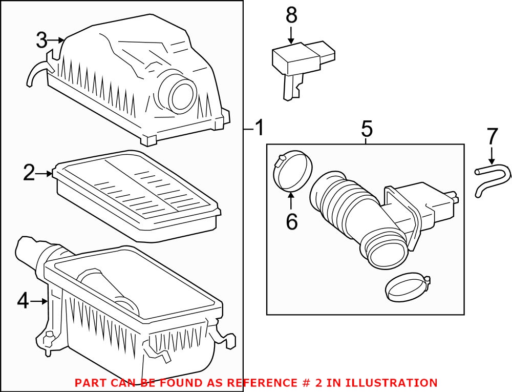 Newparts > Air Filters > Genuine Toyota 178010P100 - Engine Air Filter