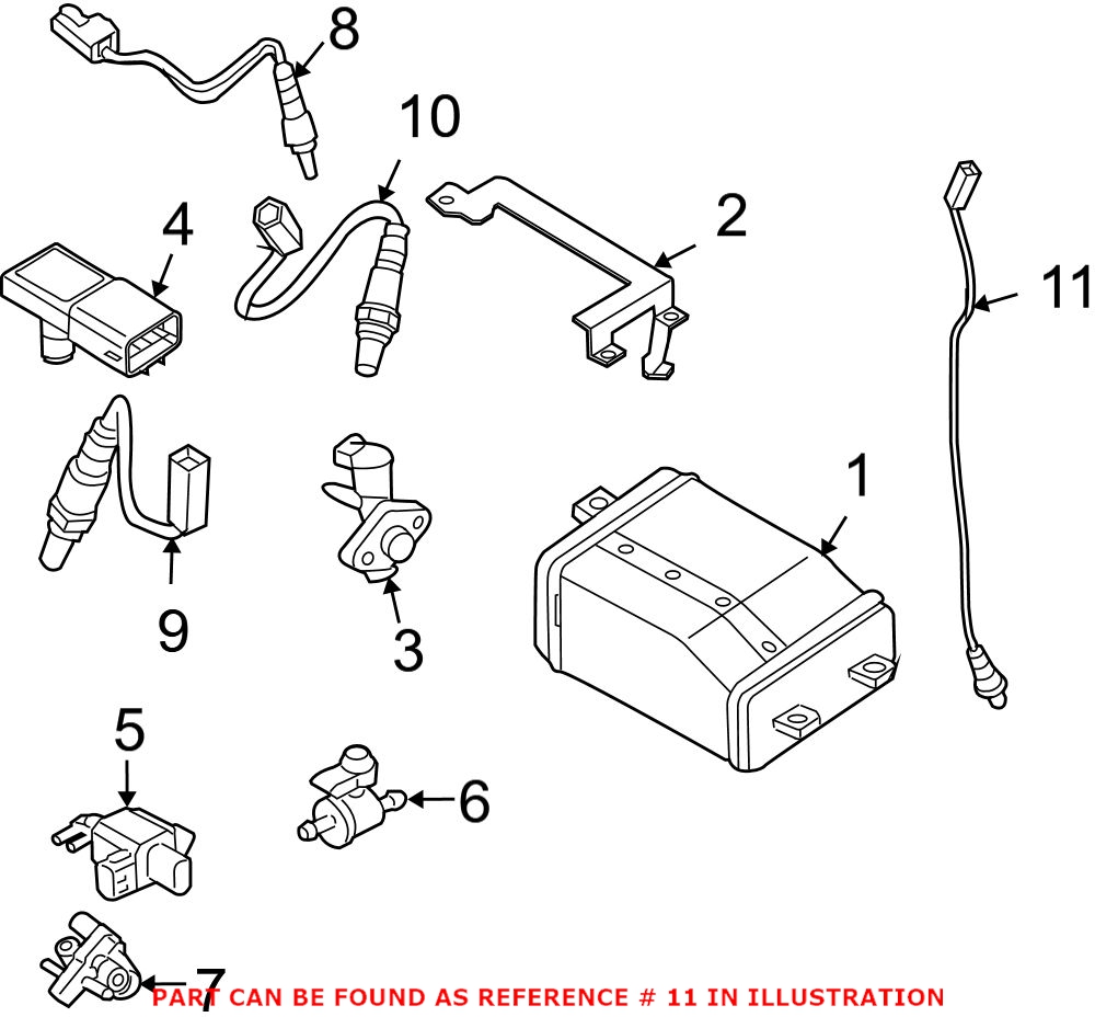 Newparts > Oxygen Sensors > Genuine Nissan 226A0JA10C - Oxygen Sensor ...
