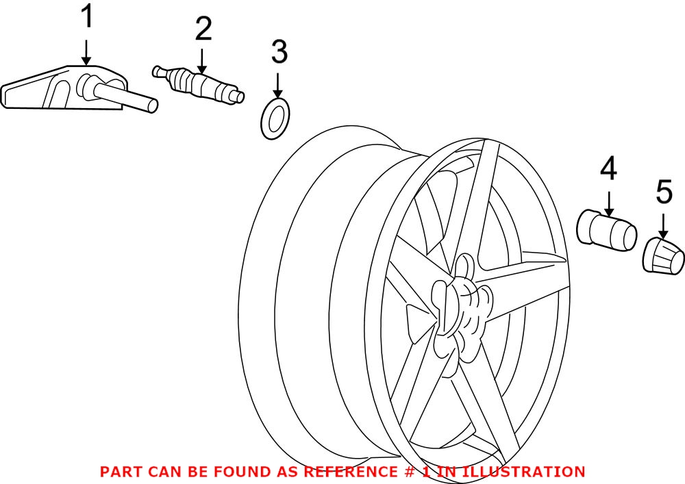 Newparts > Sensors > Genuine Chevrolet 25758220 - Tire Pressure ...