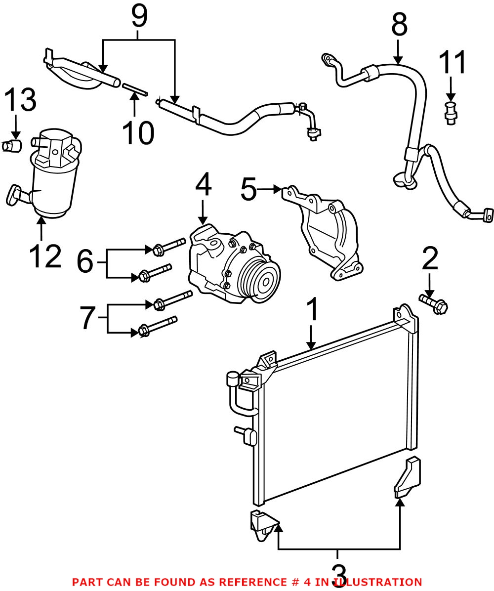 Newparts > A/C Compressors > Genuine Chevrolet 25825340 - A/C Compressor