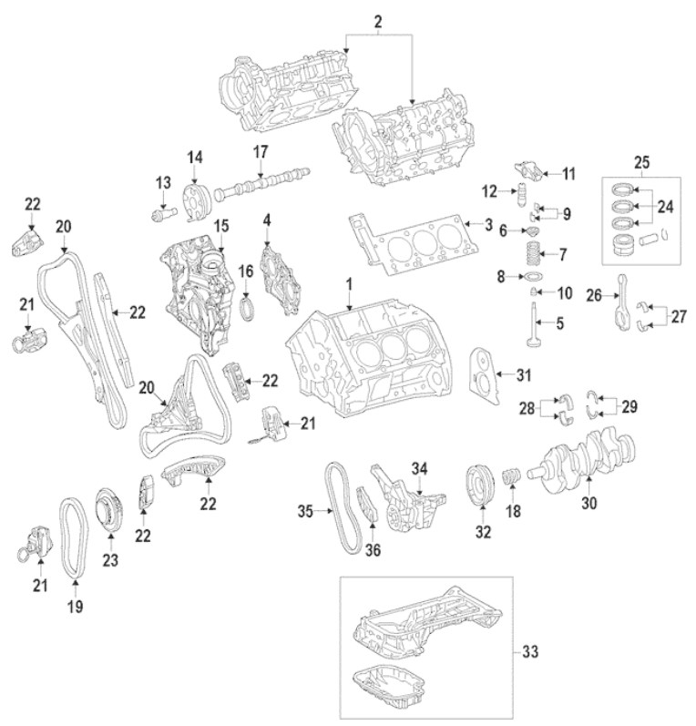 Newparts > Camshaft Parts > Genuine Mercedes-Benz 2760501547 - Engine ...