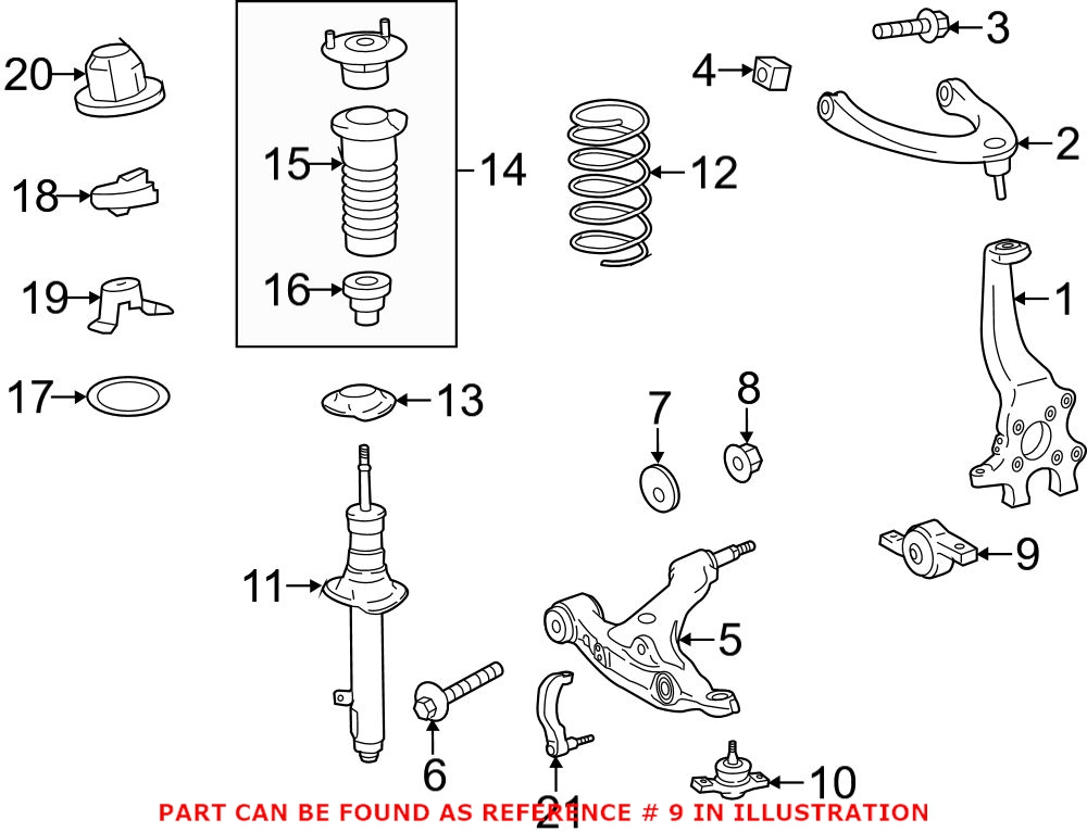 Genuine Lexus 4807530030 - Suspension Control Arm Bracket