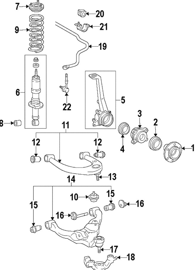 Genuine Toyota 4881104130 - Suspension Stabilizer Bar (Front)