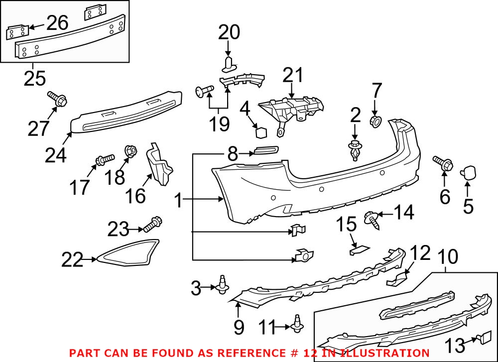 Genuine Lexus 5216153070 - Bumper Cover Retainer