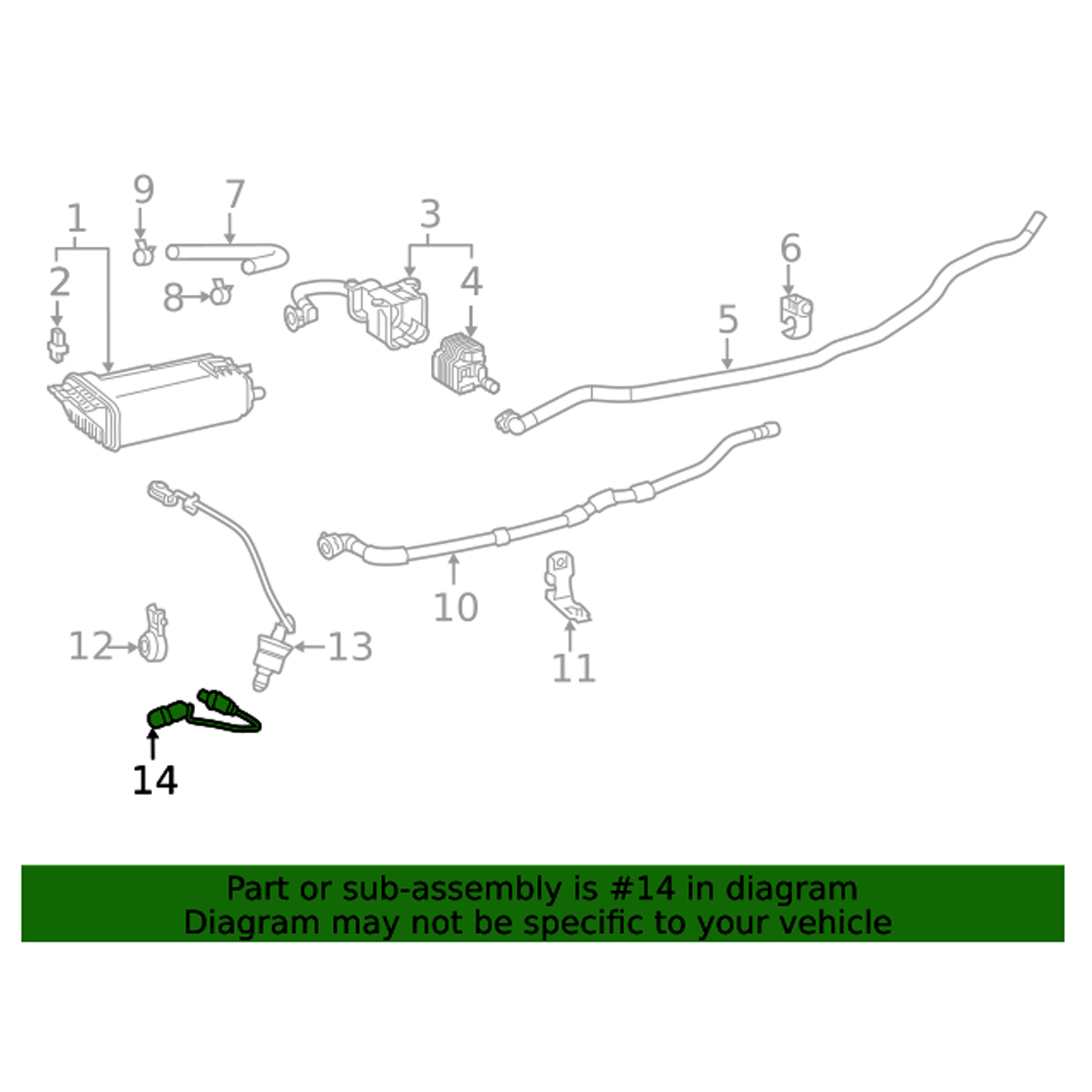 Newparts > Oxygen Sensors > Genuine Toyota 894670R100 - Oxygen Sensor ...